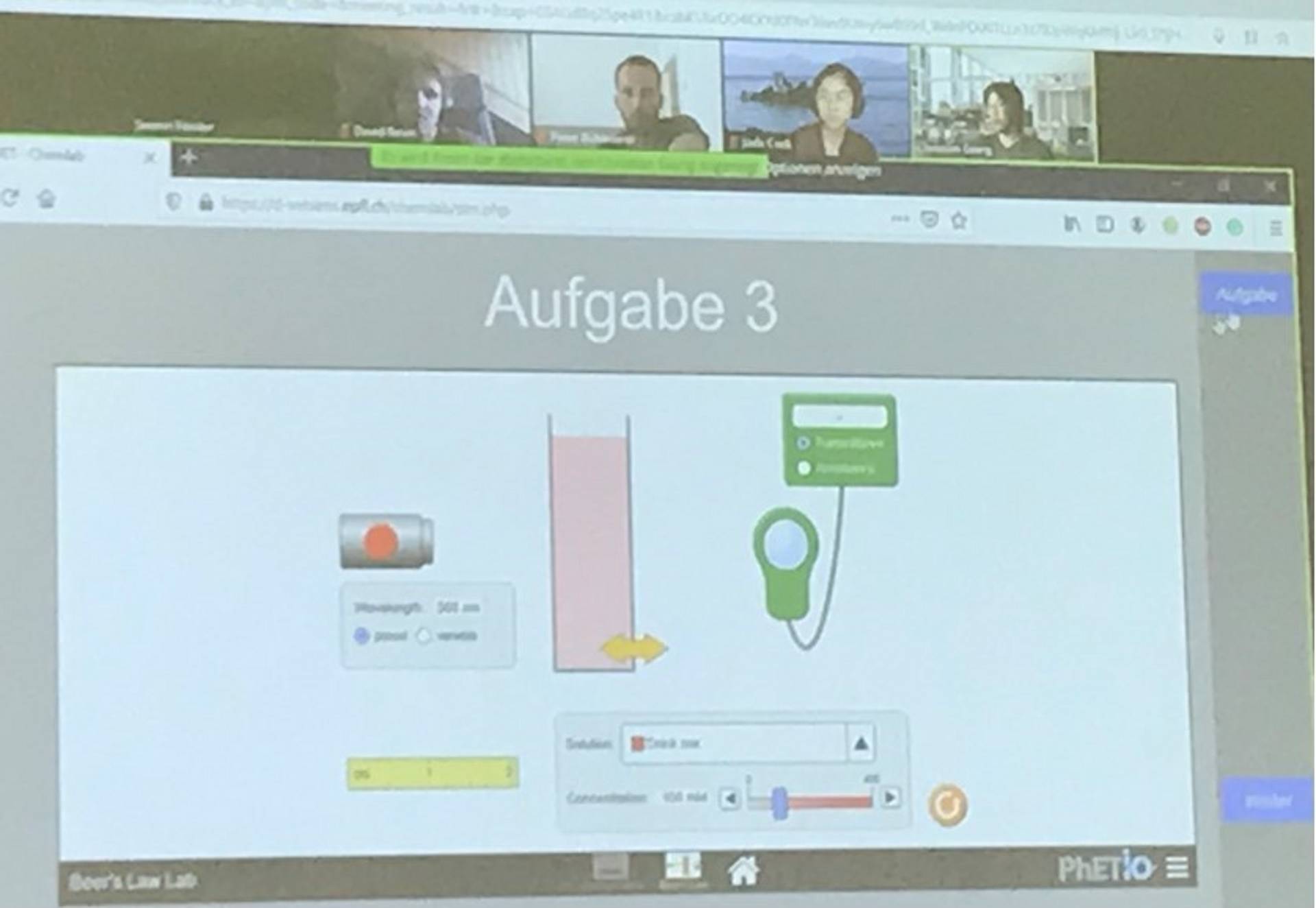 Lernende am Projekt der EPFL Lausanne - GBSSG